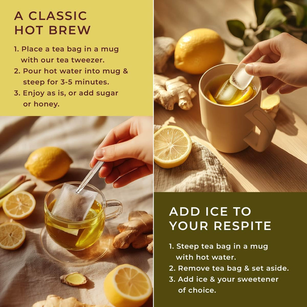 soothing lemon ginger tea for wellness