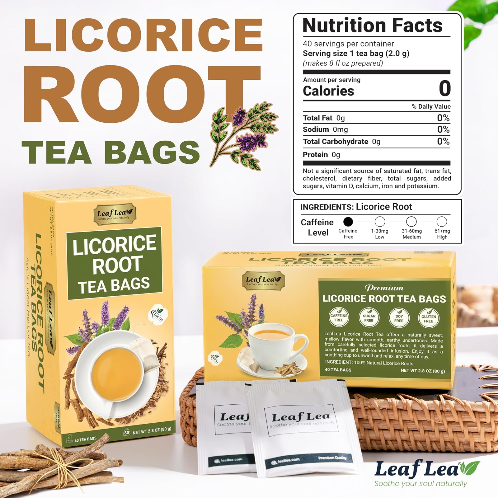 soothing licorice root herbal infusion