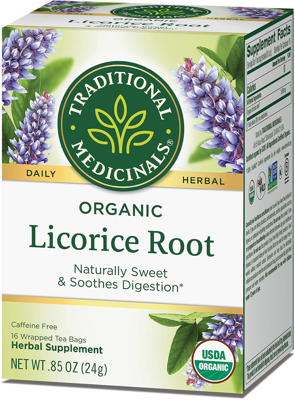 soothing licorice root tea bags