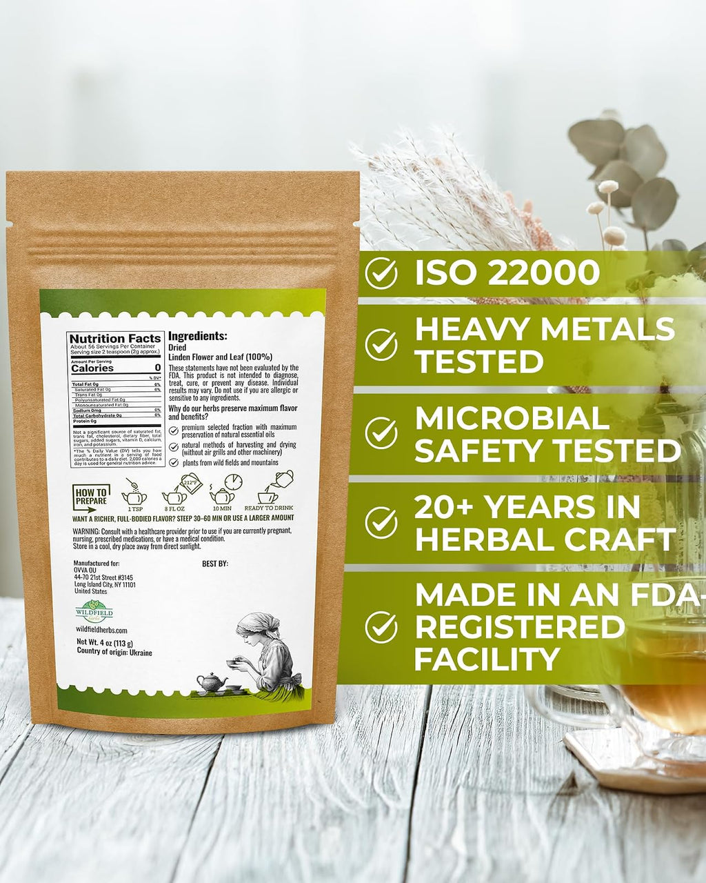 soothing linden tea for relaxation