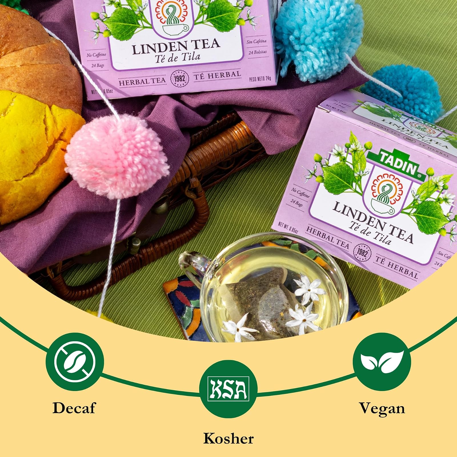 soothing linden tea for stress relief