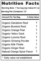 soothing liver detox tea bags