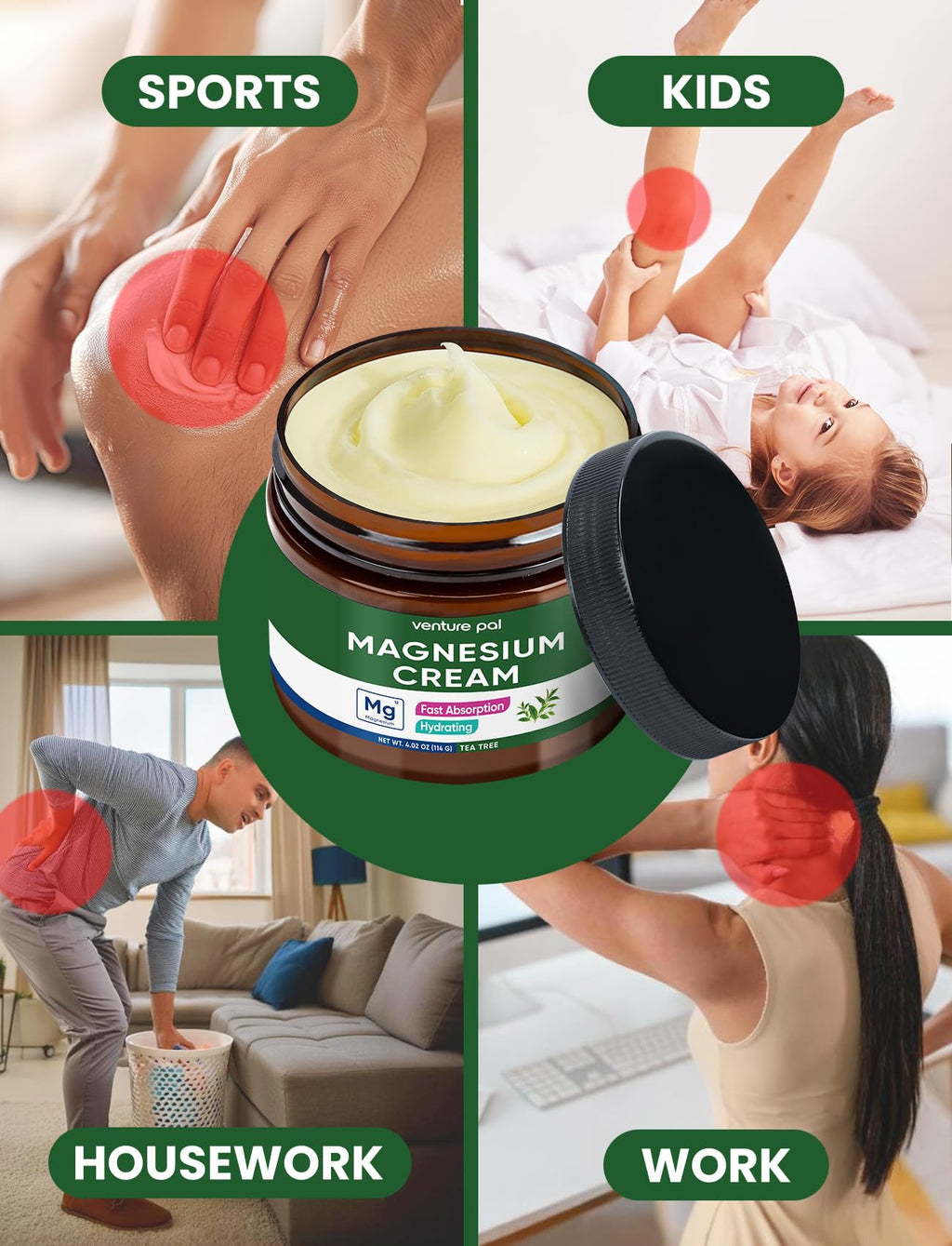 soothing magnesium cream for dry skin