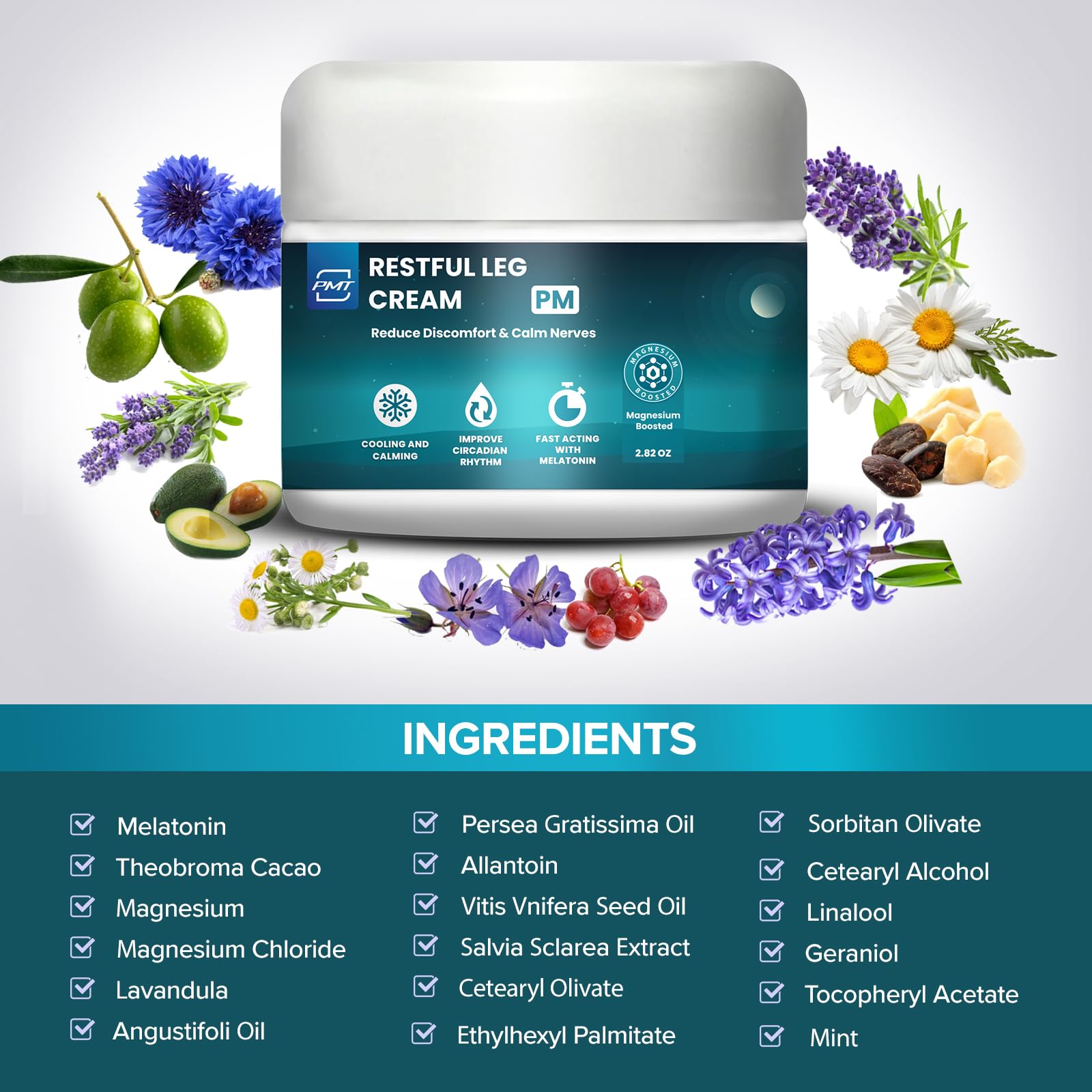 soothing magnesium cream for tired legs