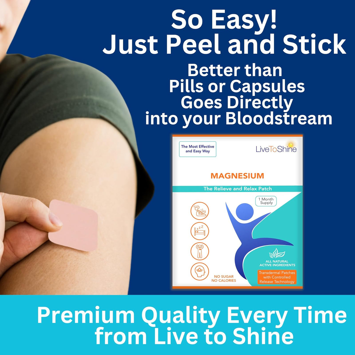 soothing magnesium patches for stress relief