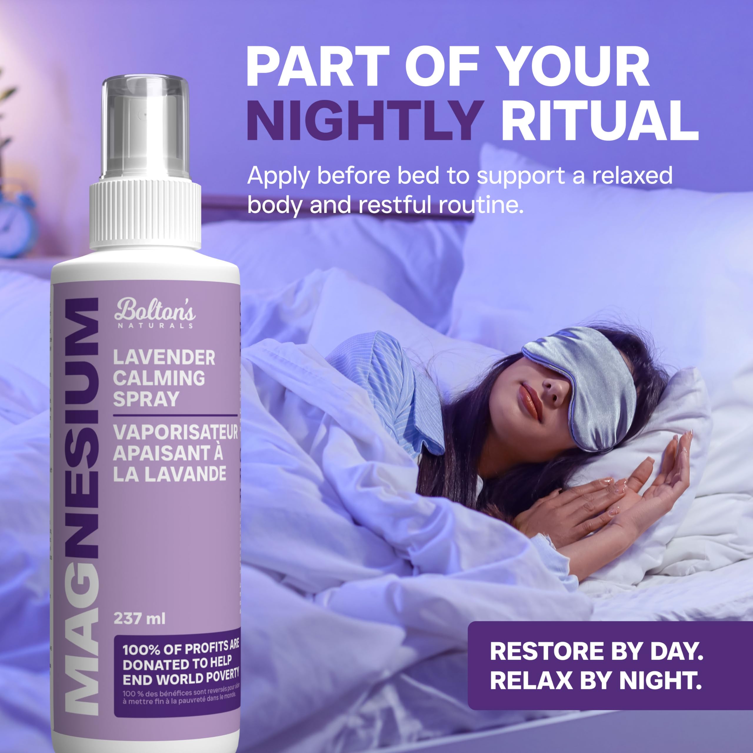 soothing magnesium spray for stress relief