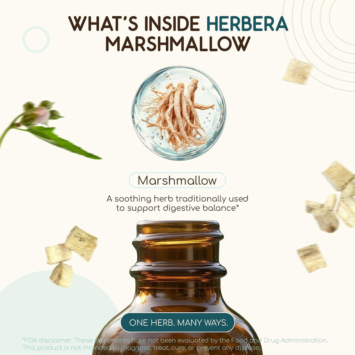 soothing marshmallow root extract for digestion