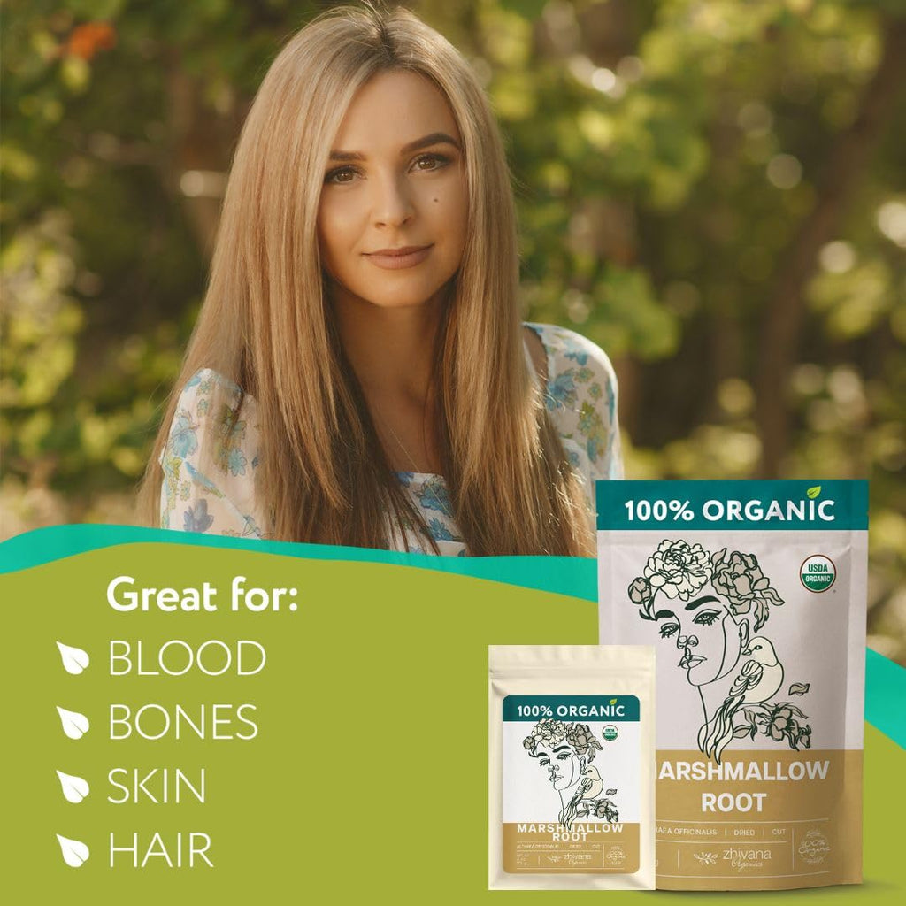 soothing marshmallow root herbal infusion
