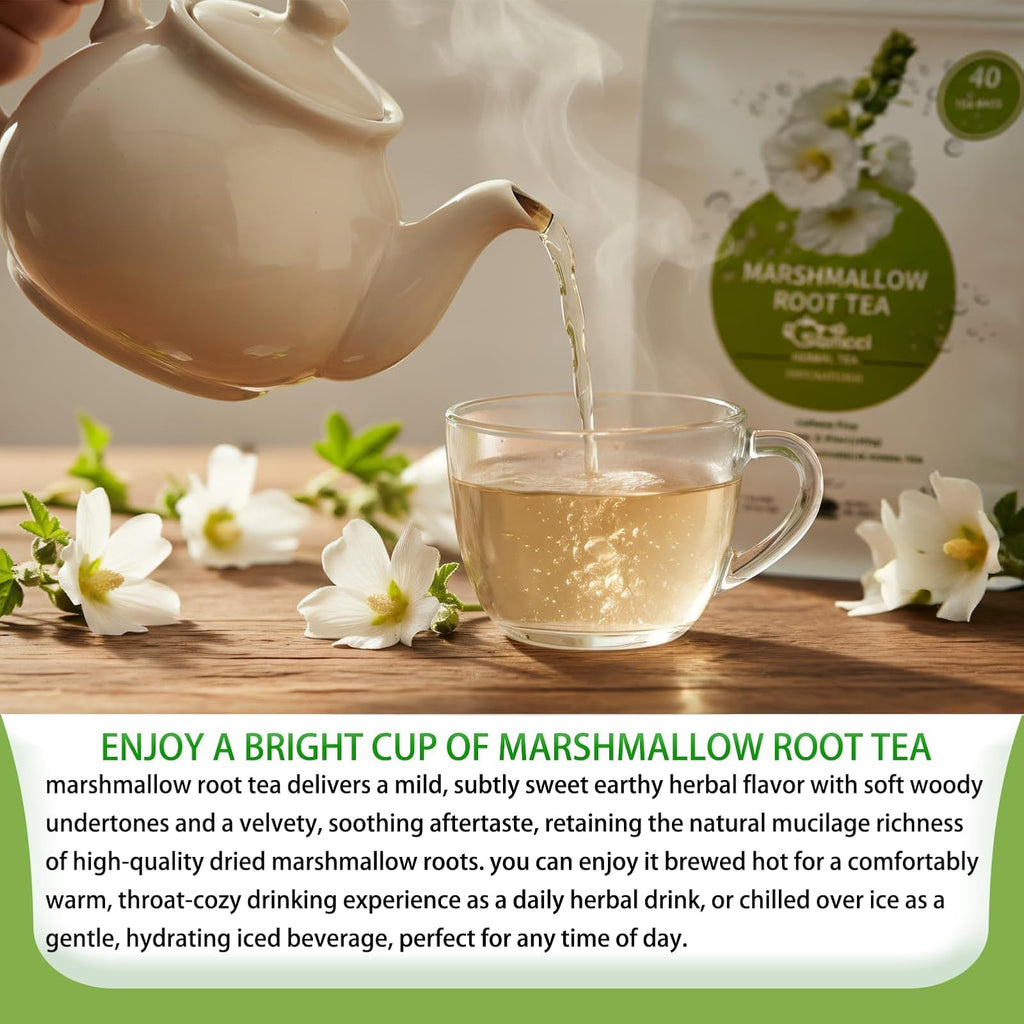 soothing marshmallow root tea for relaxation