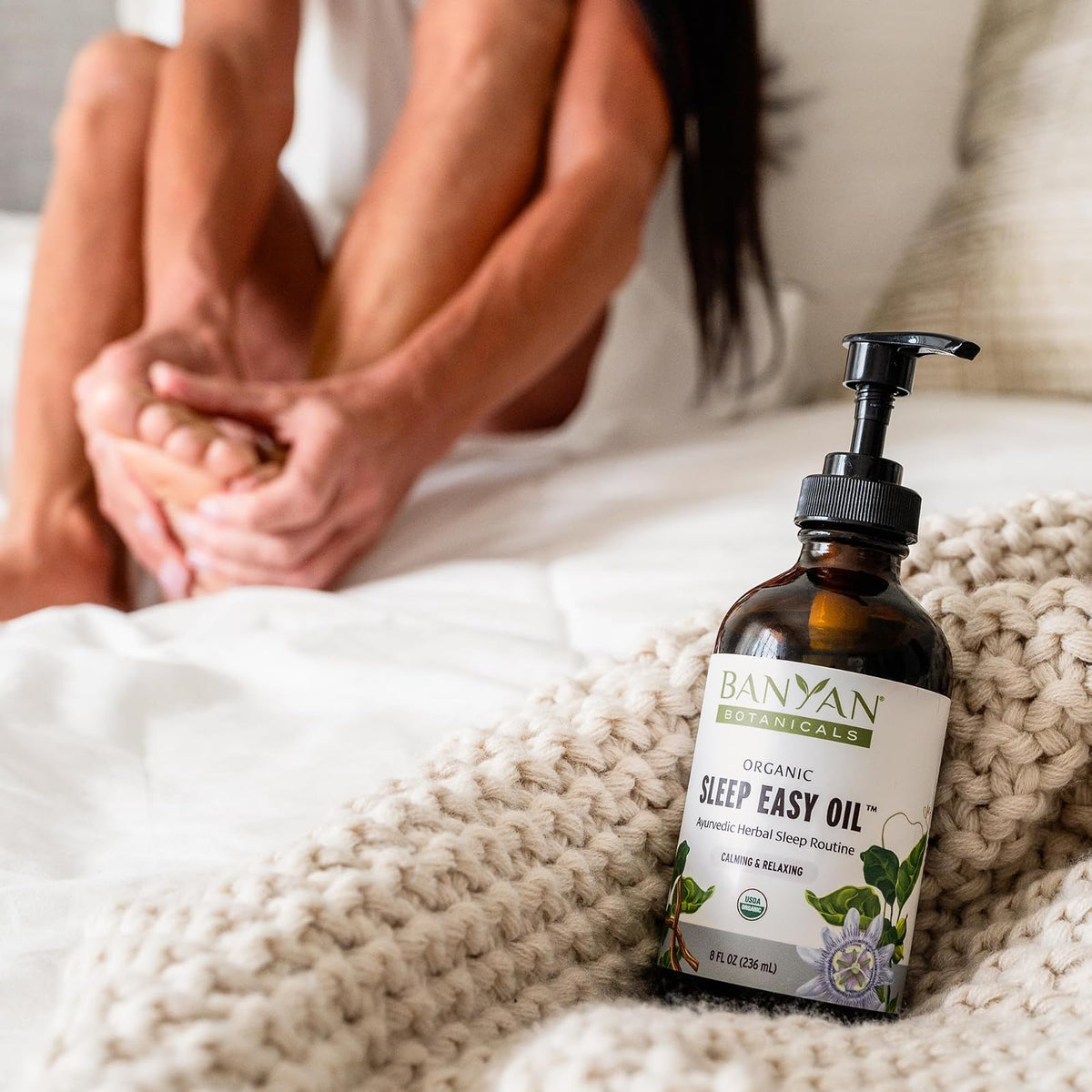 Soothing massage oil for sleep