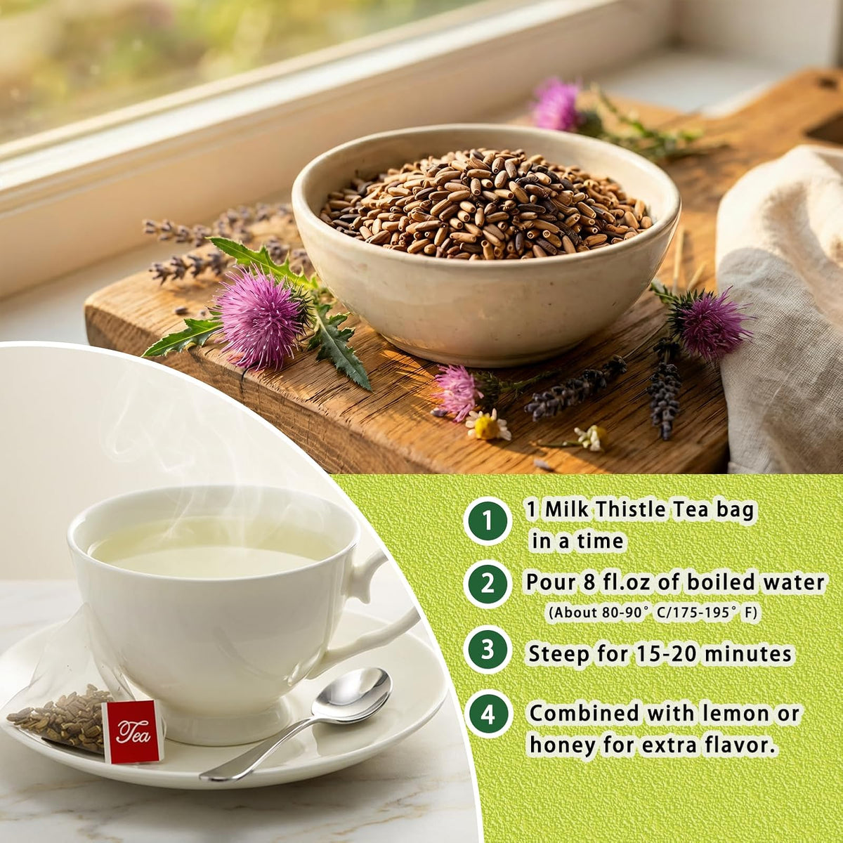 soothing milk thistle tea blend