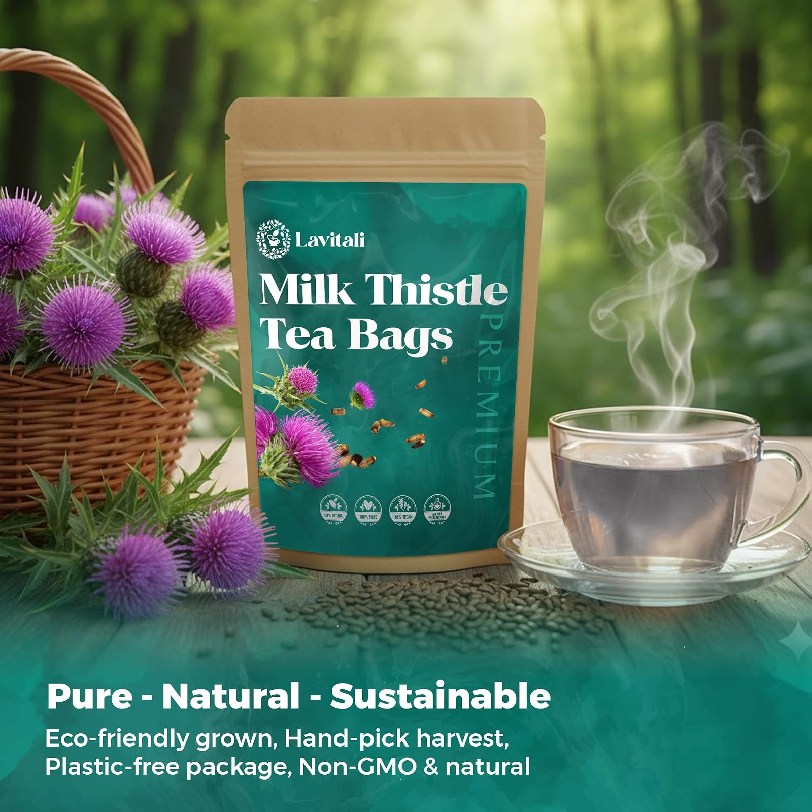 soothing milk thistle tea blend
