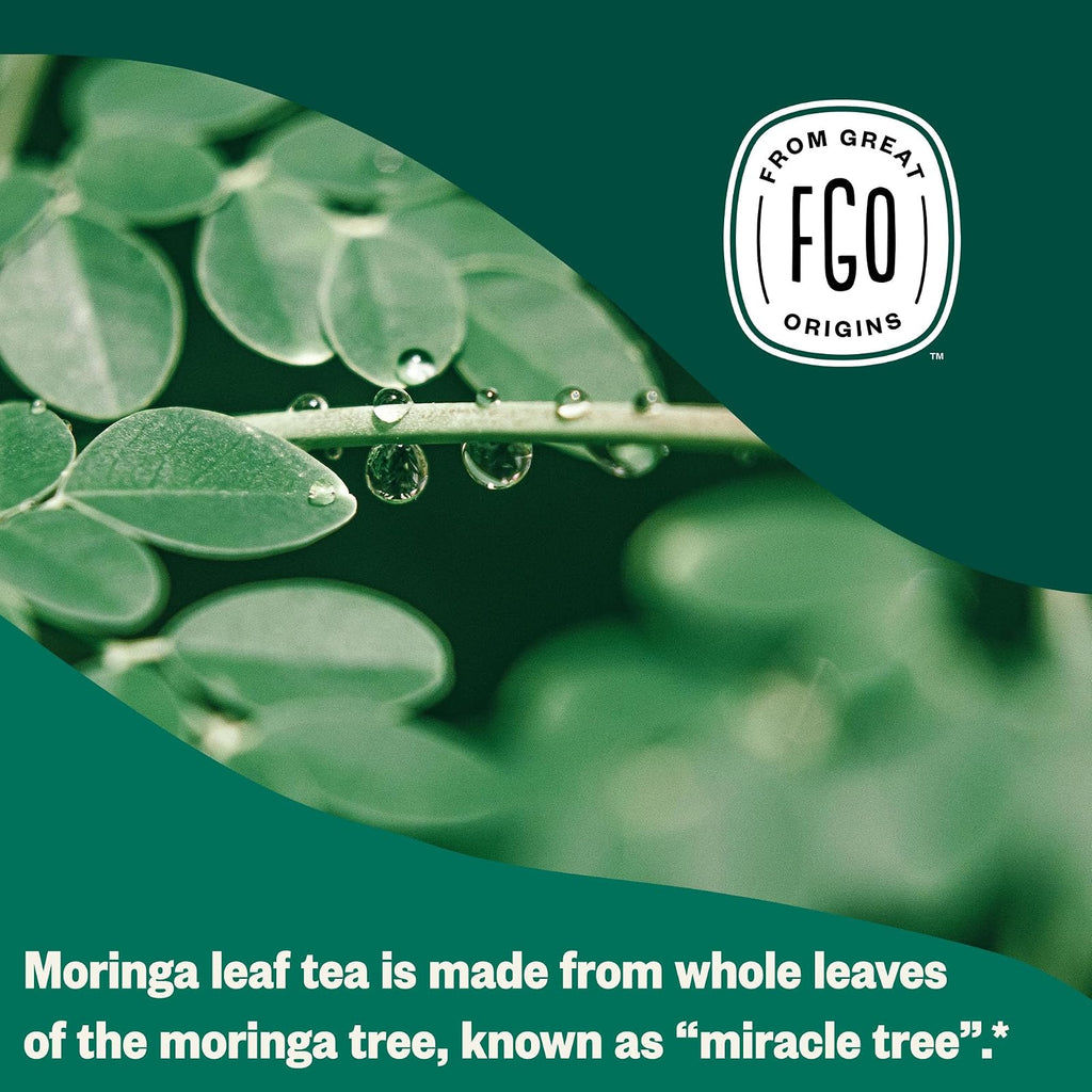soothing moringa mint herbal infusion