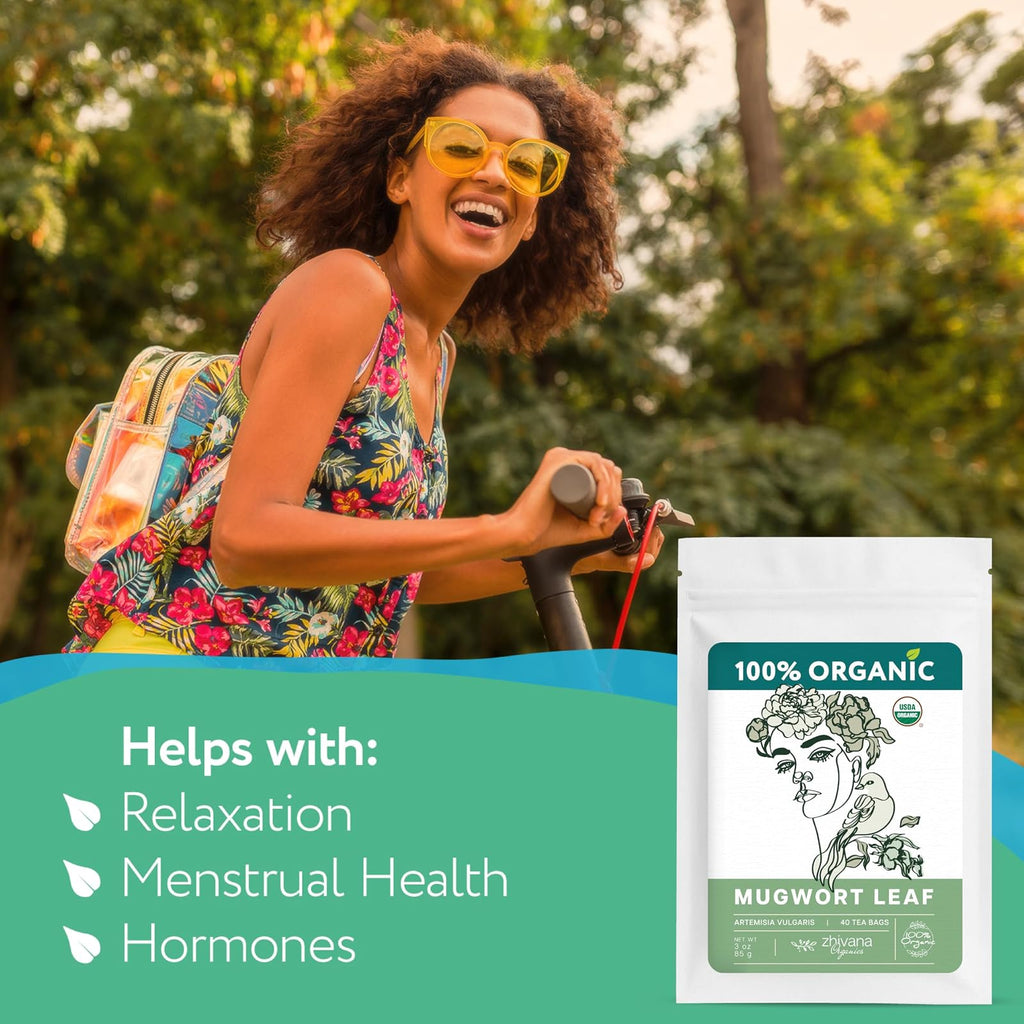 soothing mugwort herbal infusion