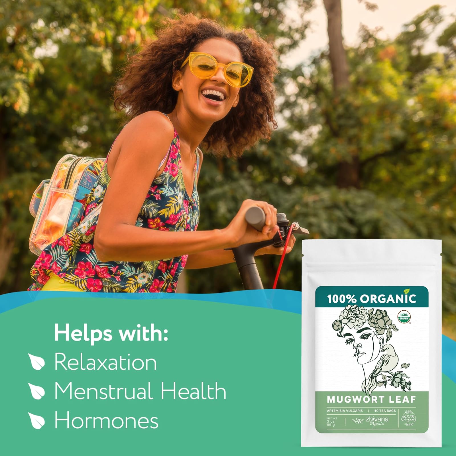 soothing mugwort herbal infusion