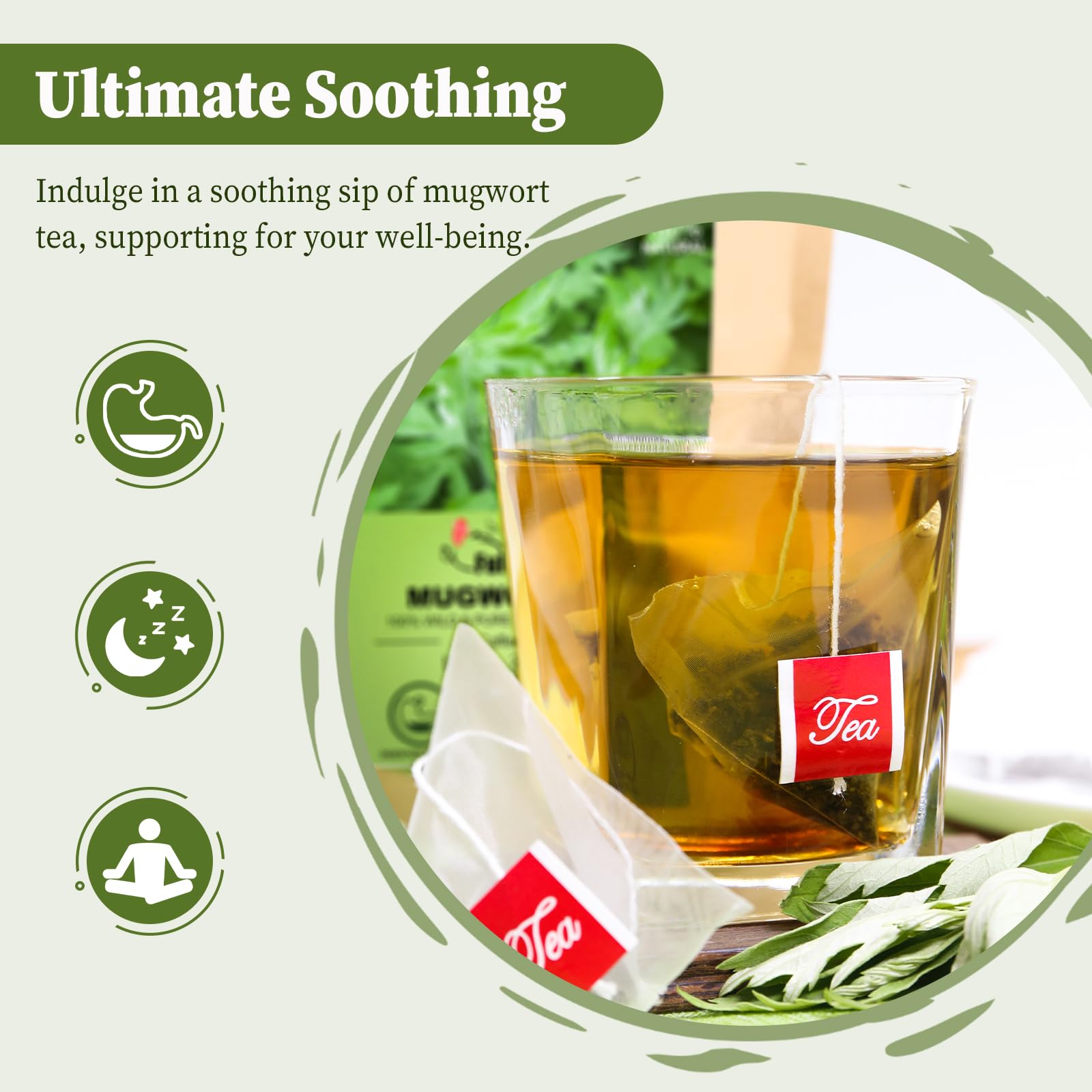 soothing mugwort tea for relaxation