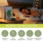 soothing mugwort tea for relaxation