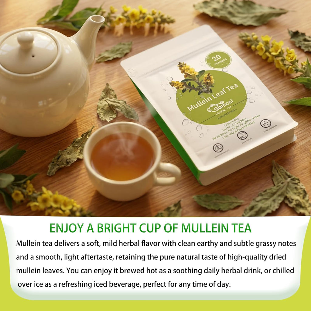 soothing mullein leaf tea bags