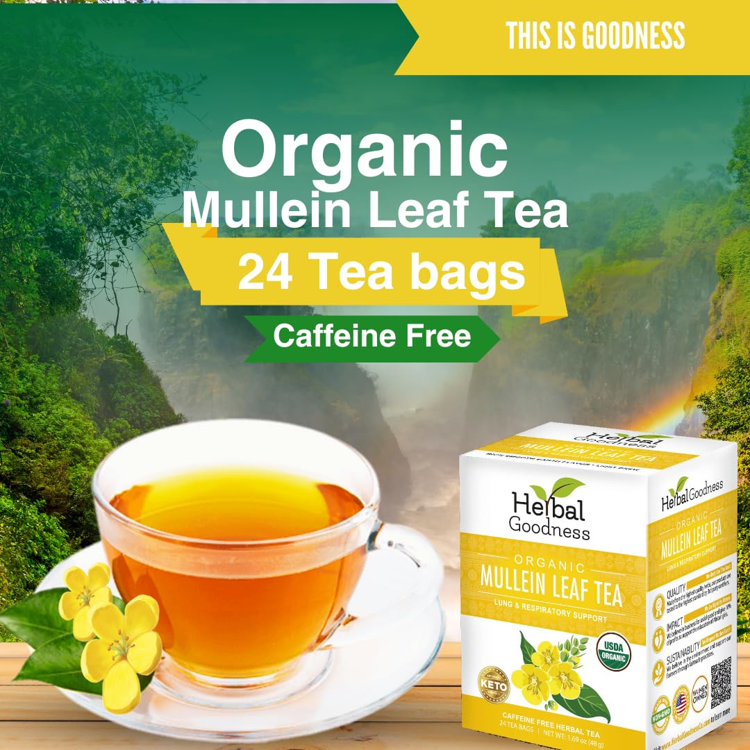 soothing mullein tea bags for wellness