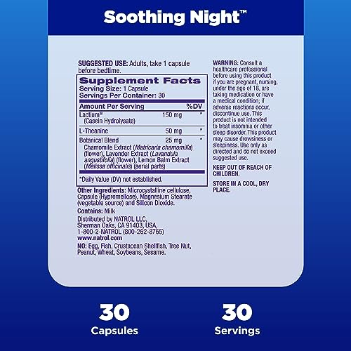 soothing night supplement for better sleep