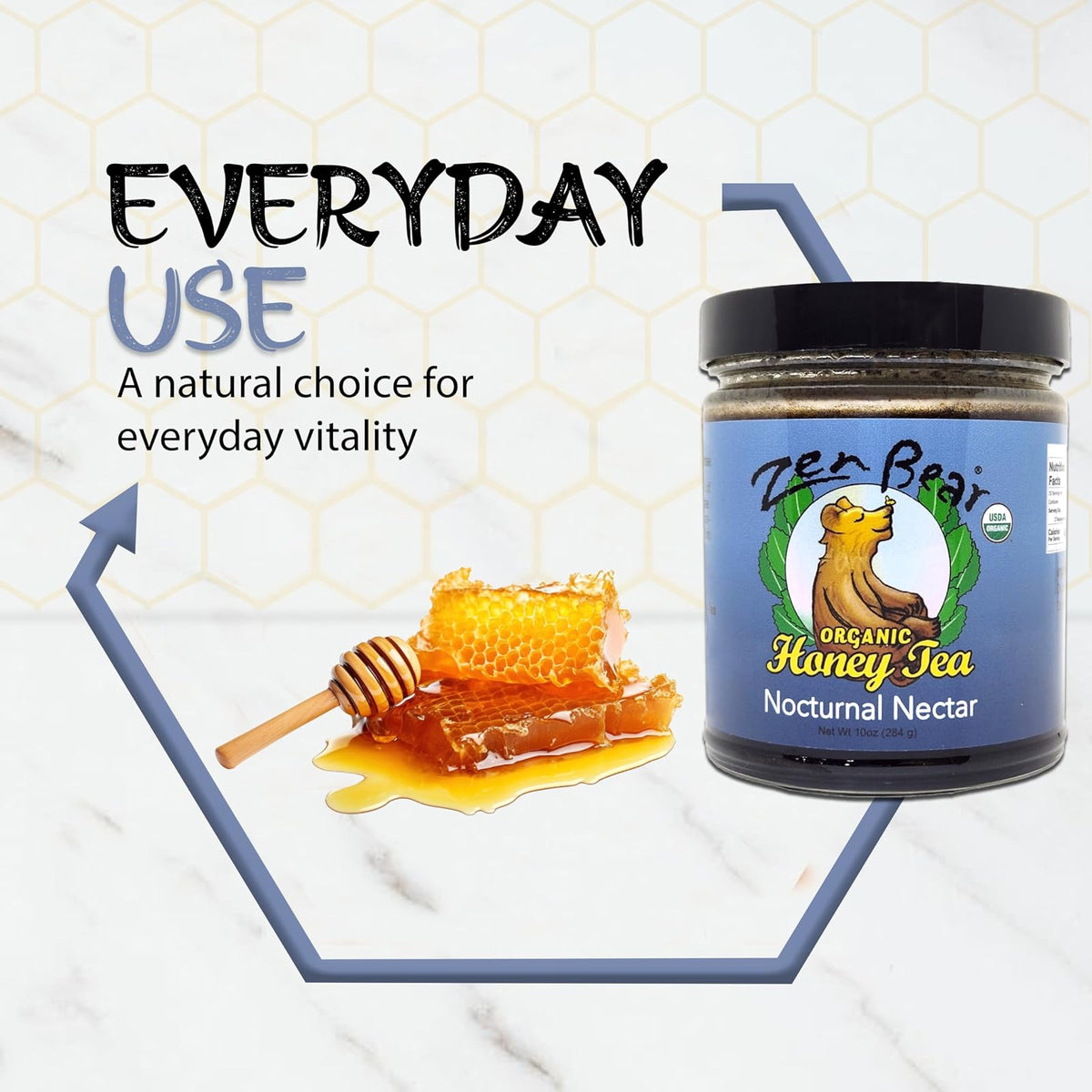 Soothing nighttime honey tea
