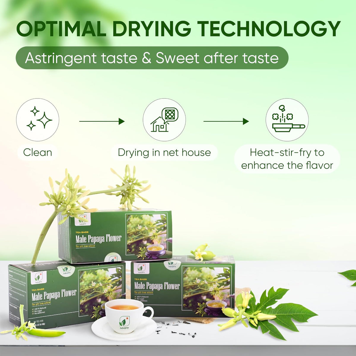 soothing NMPT papaya flower infusion