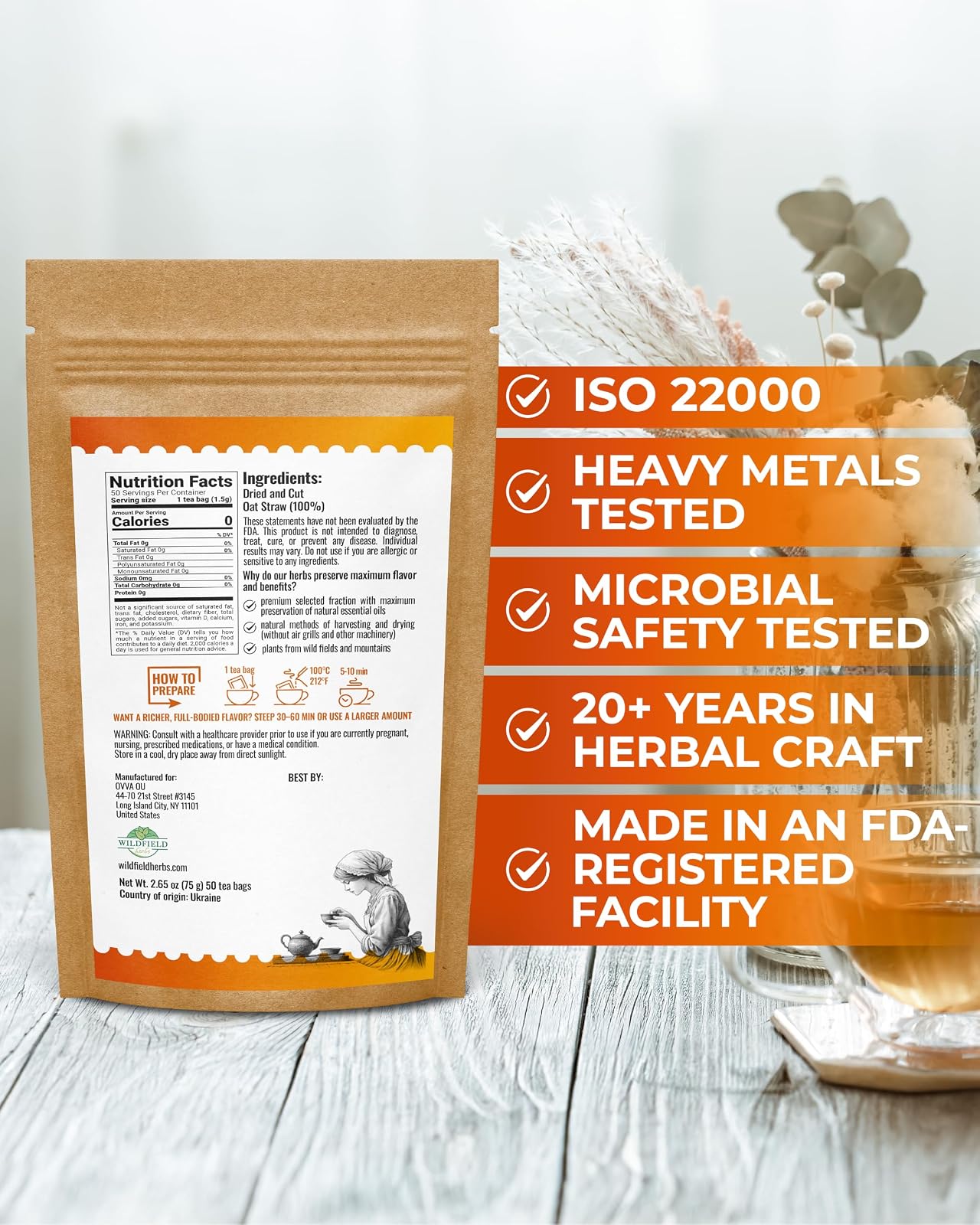 soothing oat straw tea for relaxation