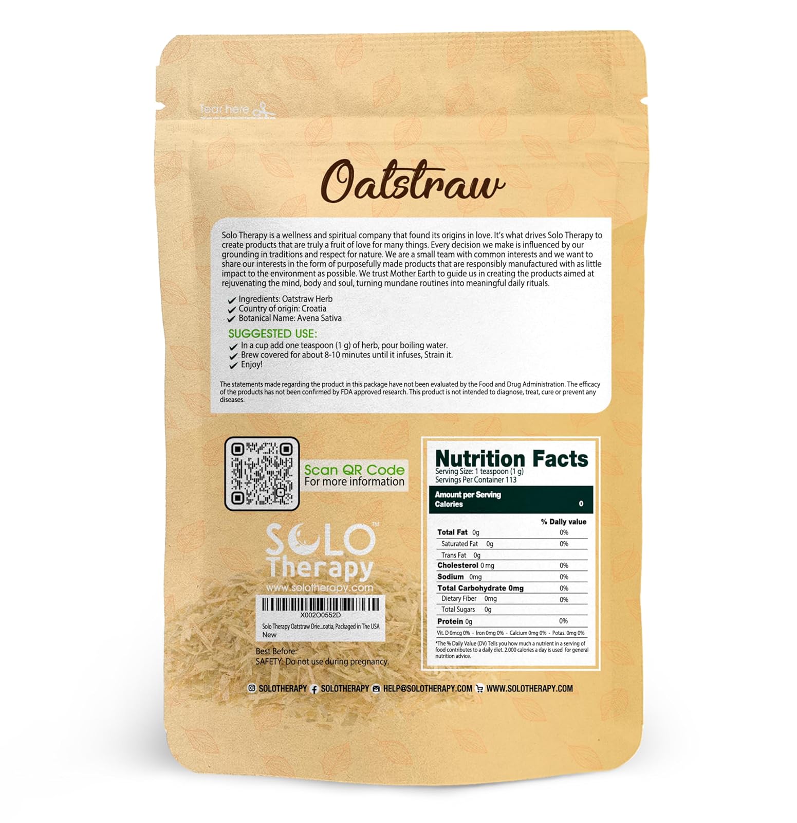 soothing oatstraw tea benefits