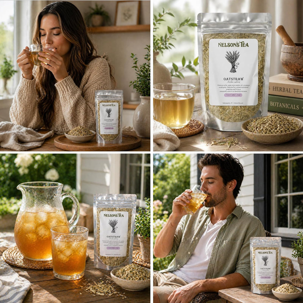 soothing oatstraw tea for stress relief