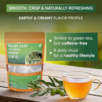 soothing olive leaf tea infusion