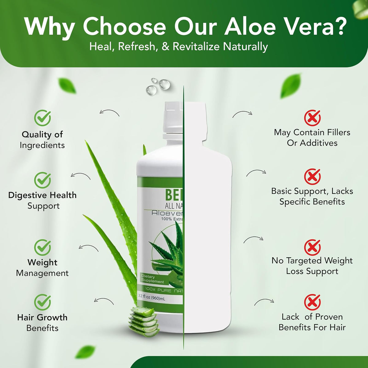 soothing organic aloe vera drink
