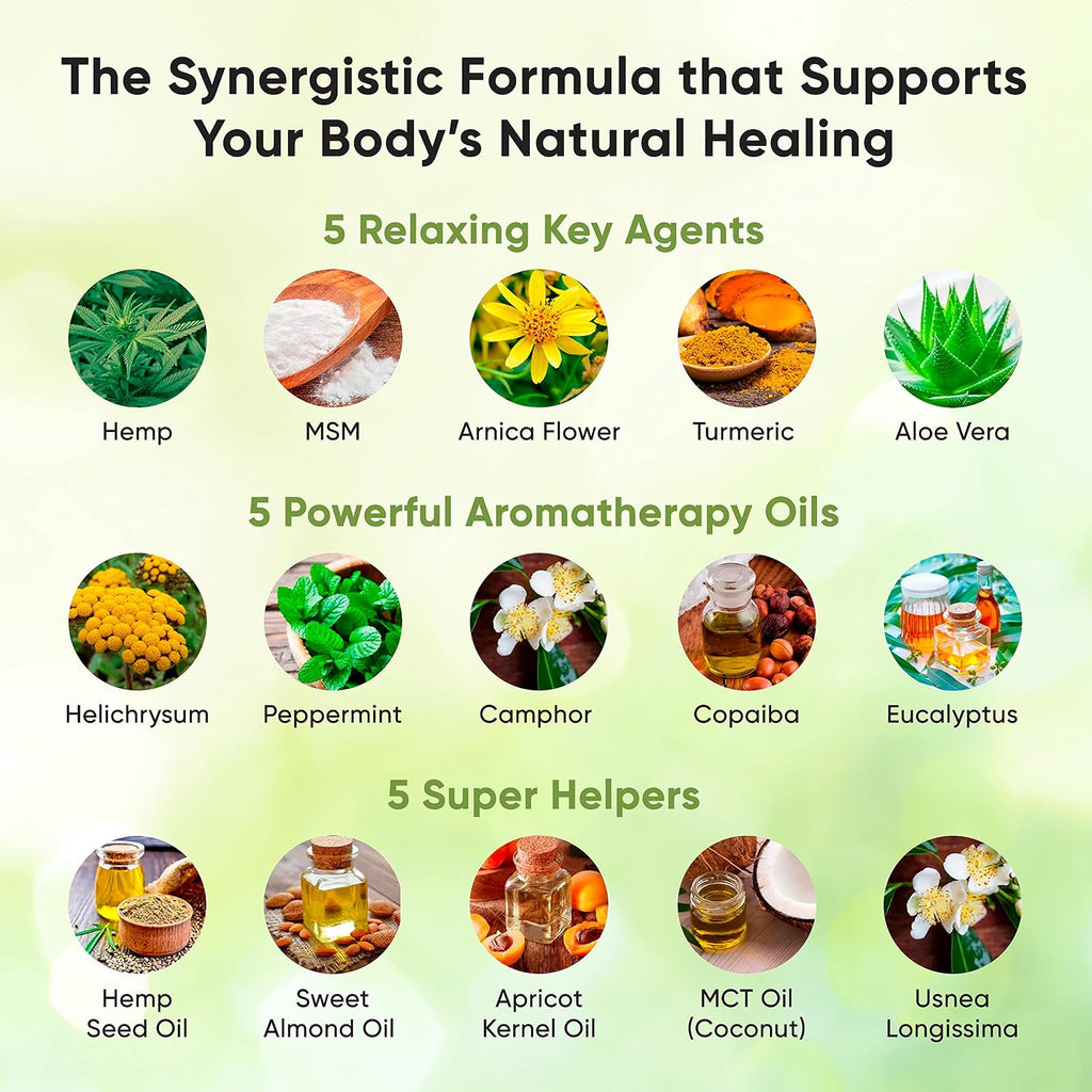 soothing organic hemp cream for inflammation