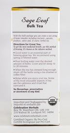 soothing organic sage leaf infusion