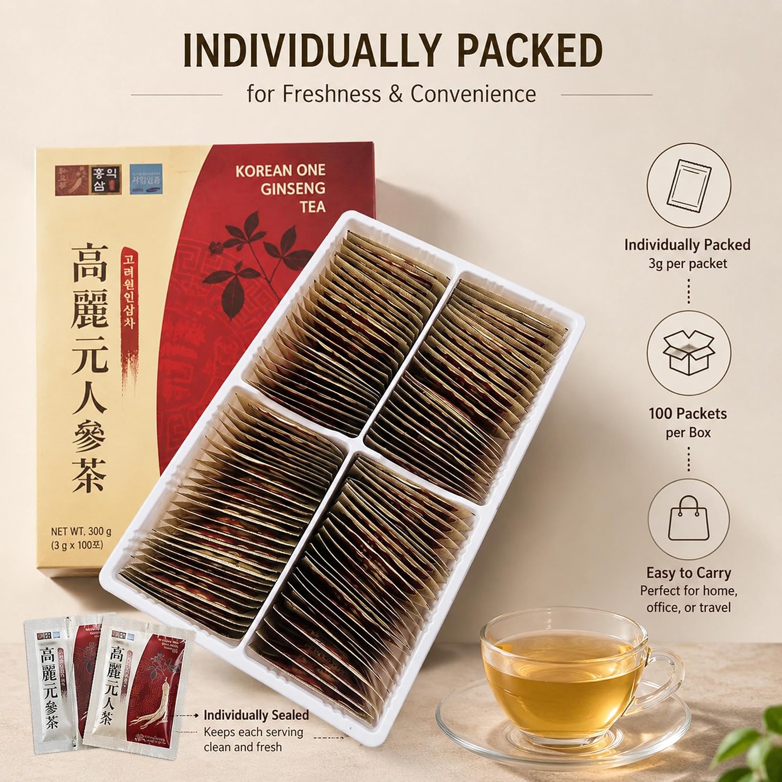soothing panax ginseng tea experience