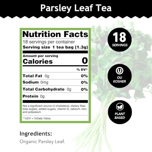 soothing parsley leaf tea bags