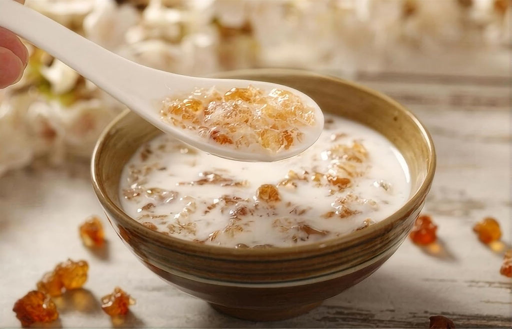 soothing peach resin gum tea