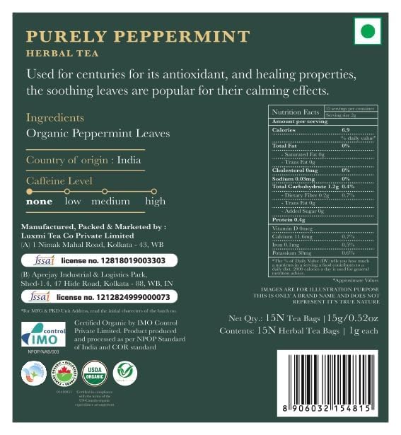 soothing peppermint tea for stress relief