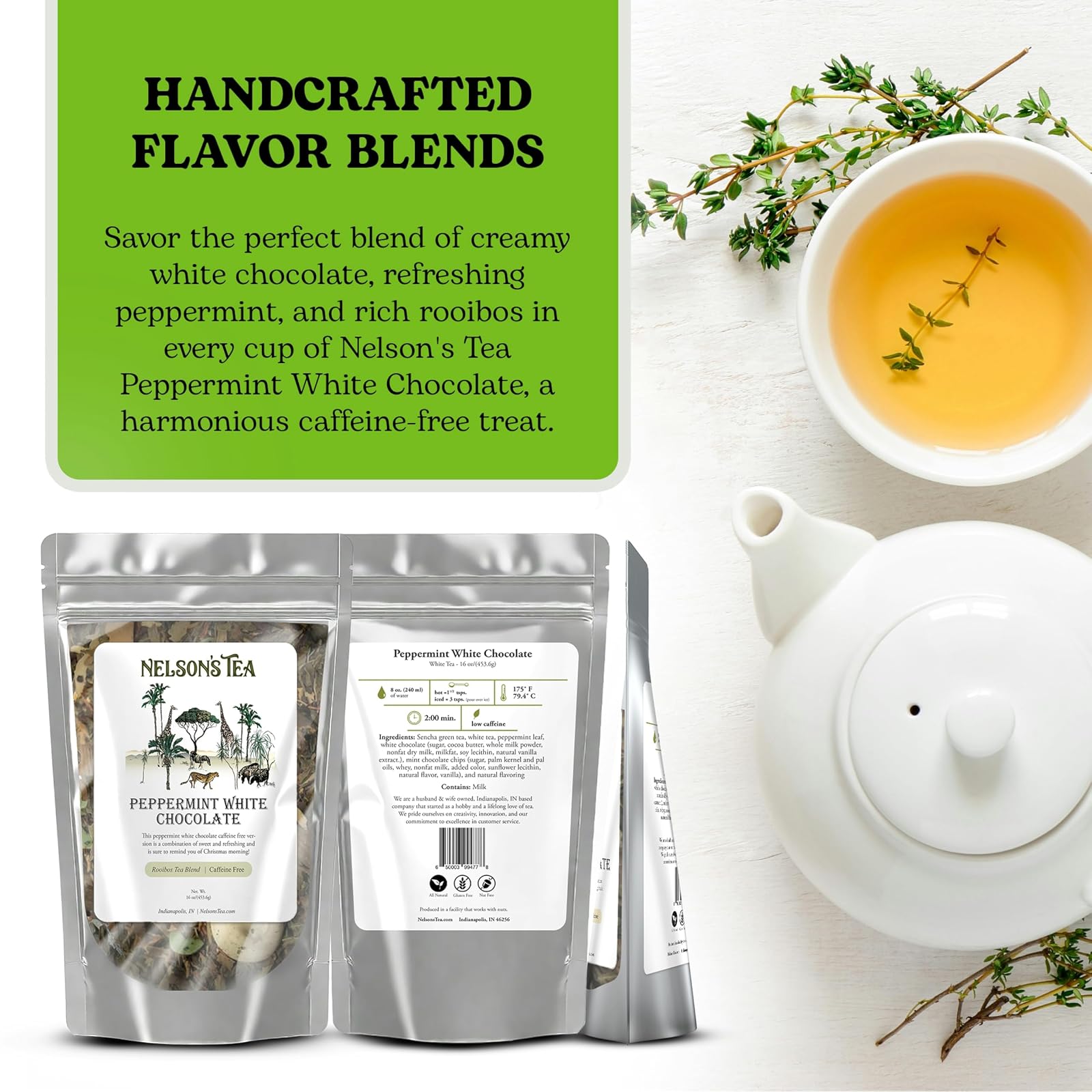 soothing peppermint tea with a twist