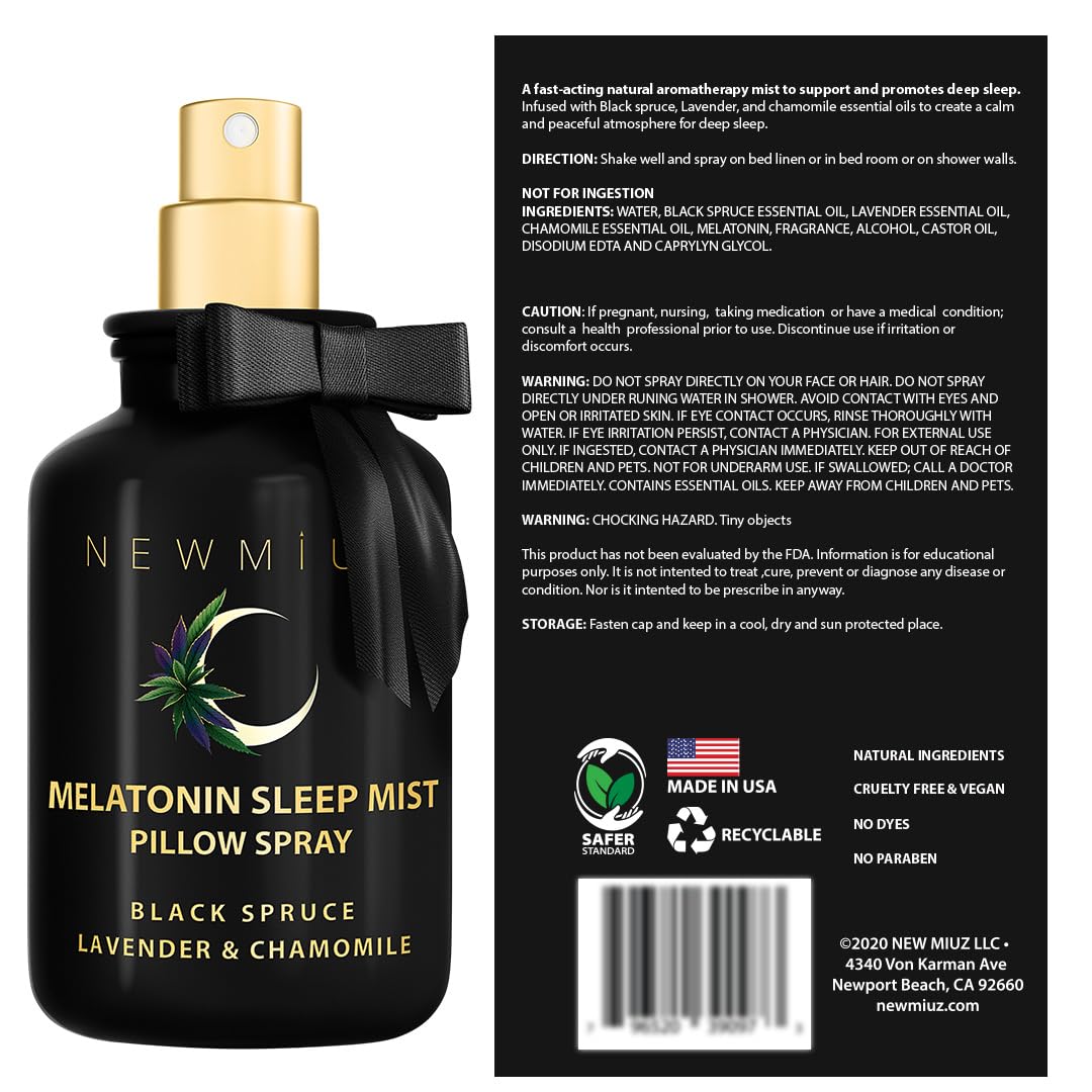 soothing pillow spray for better sleep