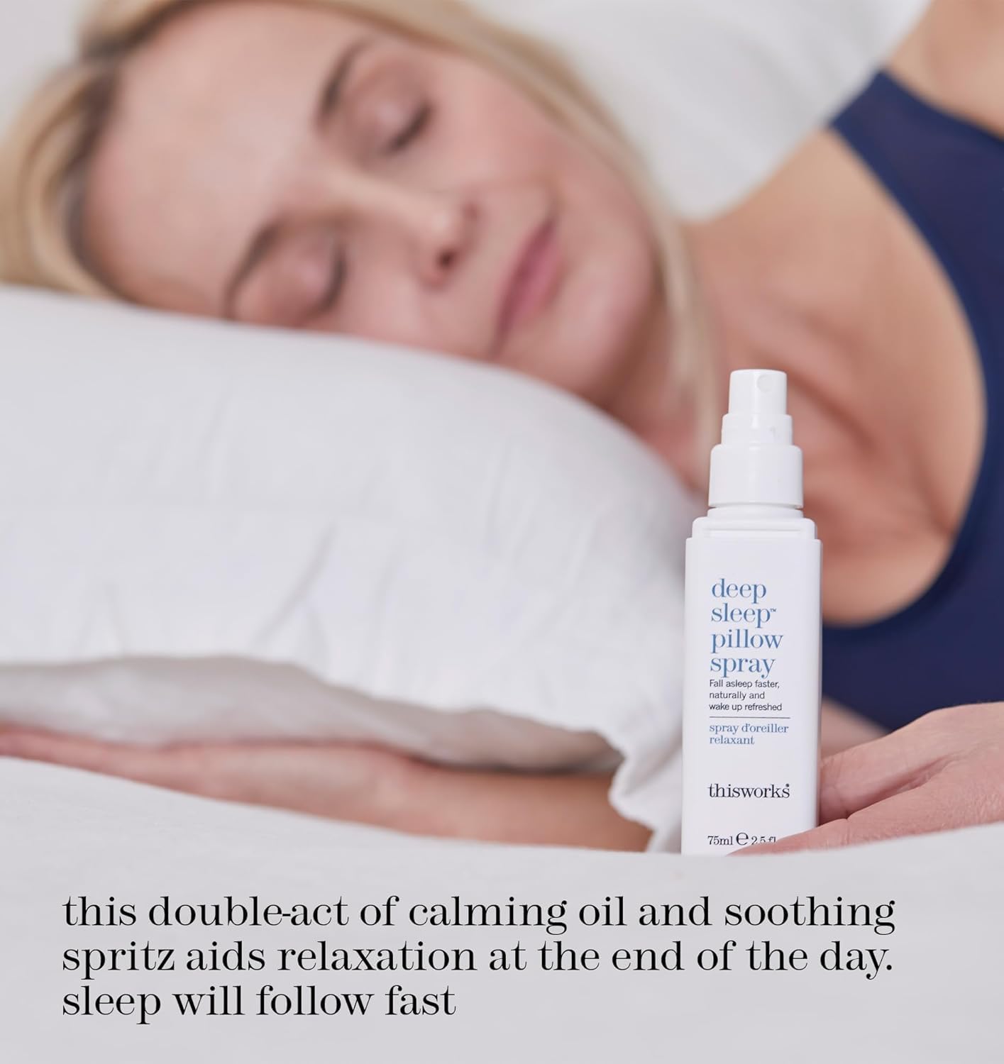 Soothing pillow spray for restful nights