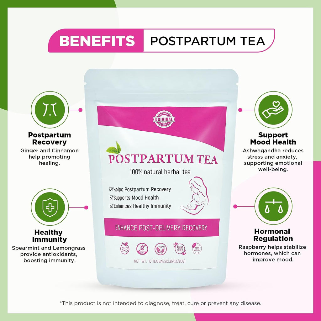 Soothing postpartum tea for new moms