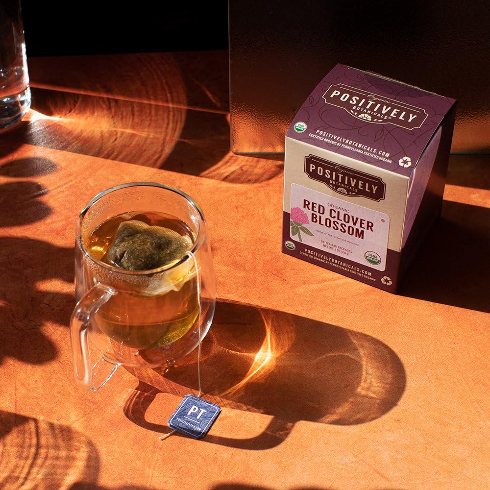 soothing red clover blossom tea