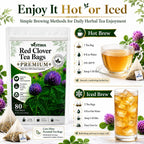 soothing red clover herbal tea