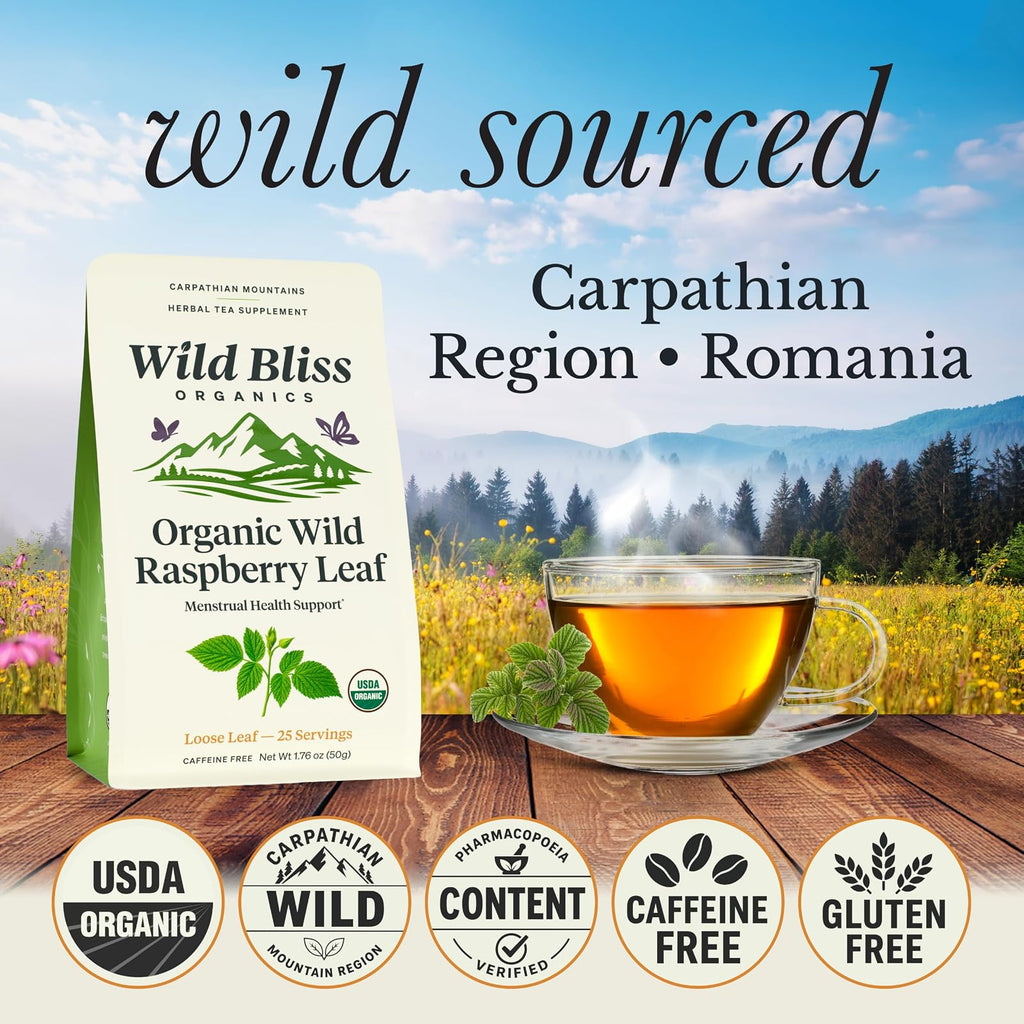soothing red raspberry leaf infusion