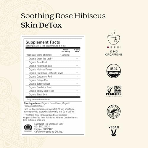 soothing rose hibiscus tea bags