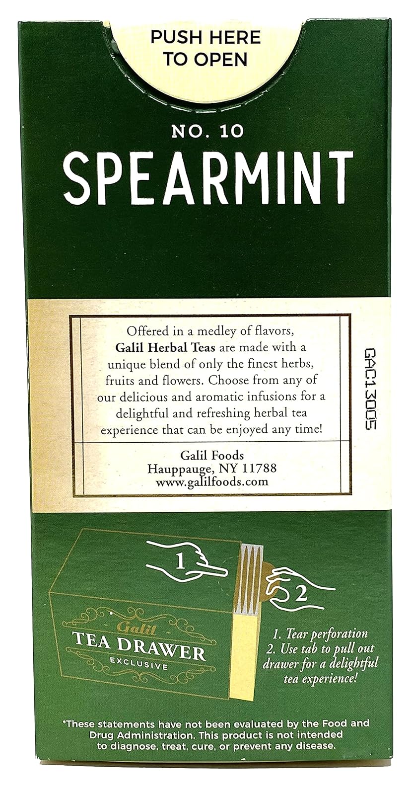 soothing spearmint herbal infusion