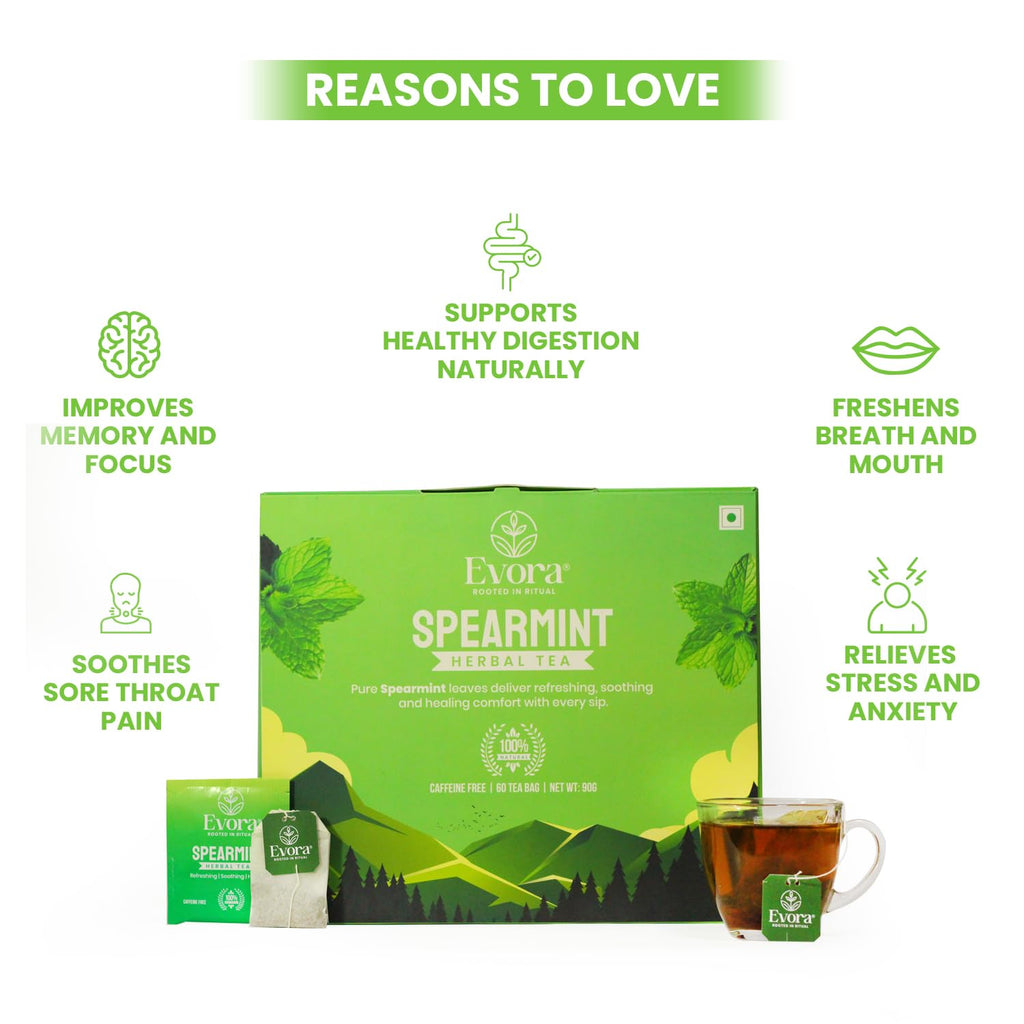 soothing spearmint tea for stress relief