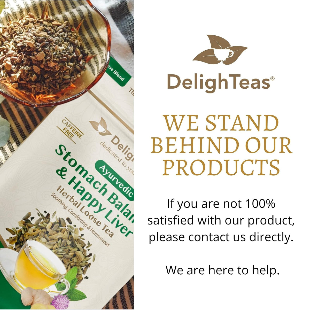Soothing tea for stomach relief