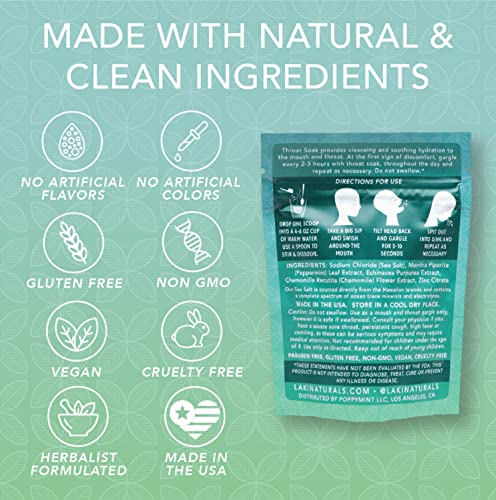 soothing throat soak with mint