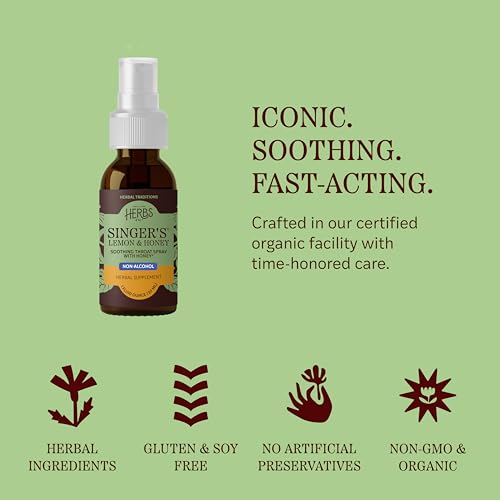 Soothing throat spray for dry throat